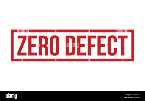 Zero Defect Rubber Stamp Seal Vector Stock Vector Image And Art Alamy