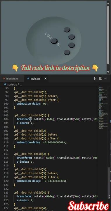🔥amazing Loading Animation With Dots Using Html And Css Only No
