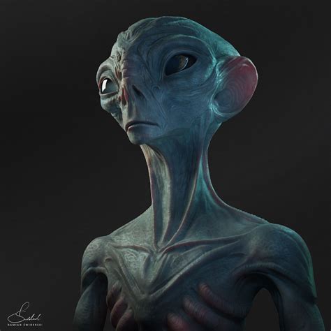 Alien Damian Świderski Alien Concept Art Concept Art Character Art