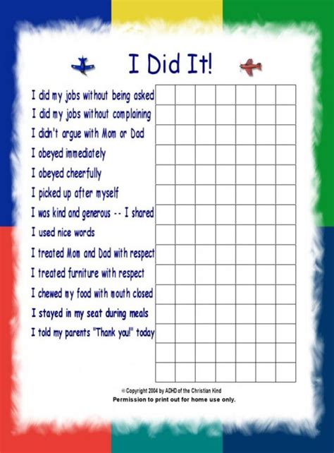 Free Printable Adhd Routine Charts Printable New Year Banners