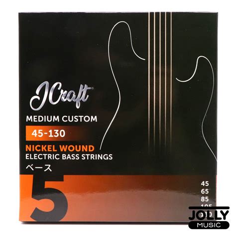 Jcraft Medium Custom 5 String Electric Bass Guitar String 45 130