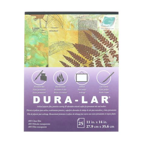 Grafix Dura Lar Pad 005mm Clear 11in X 14in