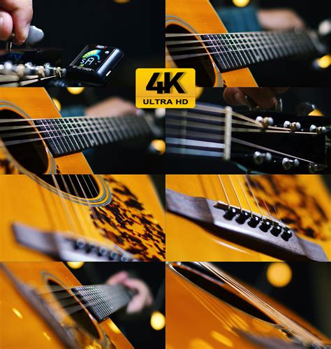 吉他调弦吉他调音吉他表演舞台表演视频素材下载