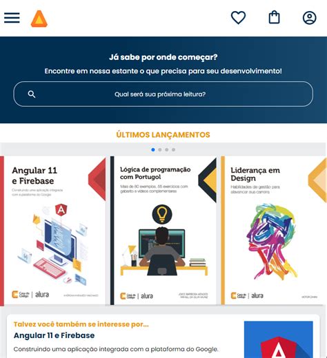 GitHub Syso Mobile First O Alura Books é um site de compra e leitura de livros