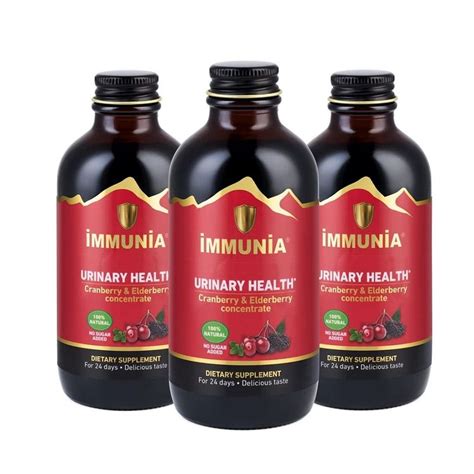 Immunia Urinary Health Cranberry And Elderberry Concentrate Consumed
