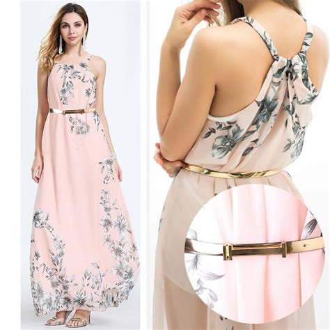 Women Summer Casual Floral Sleeveless Evening Part Vicedeal