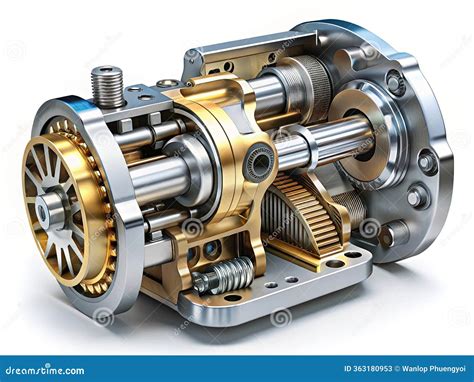 Rotor And Stator Of Car Alternator Generator Or Electric Motor Isolated
