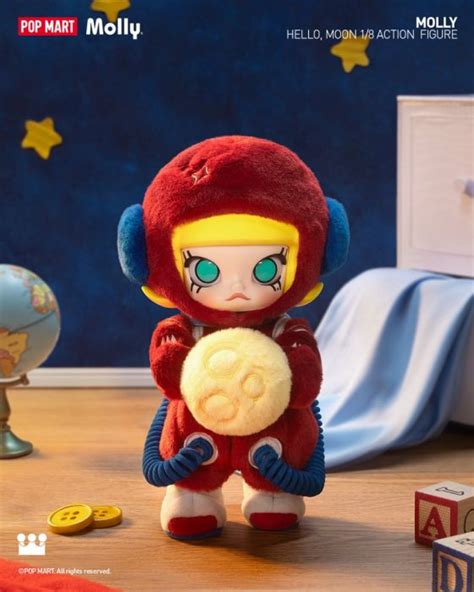 Pop Mart 泡泡瑪特毛絨公仔 Molly 18 你好月亮 可動系列