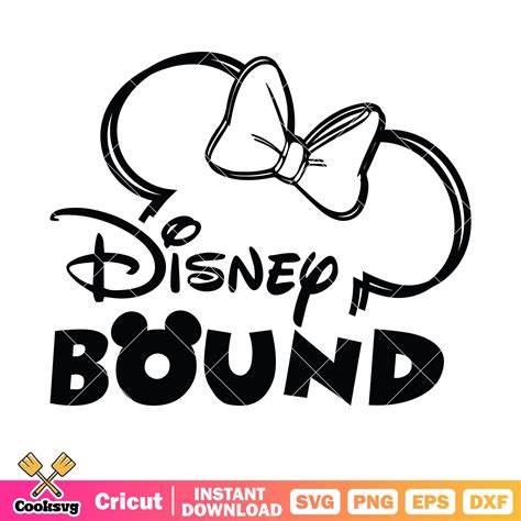 Minnie Black Head Disney Bound Svg Disney Bound Svg Minnie Mouse Hea