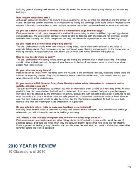 Orkin Bed Bug Prep Sheet Pdf A Code Of Practice For The Control Of