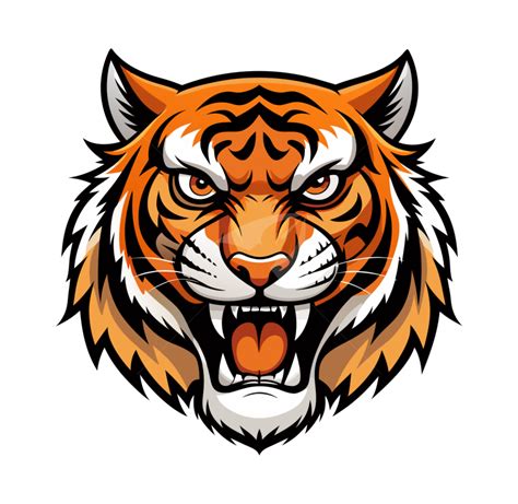 Tiger Face Vector Png Photo 1154 Vectorjungal
