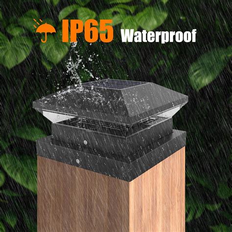 6000k3000k Solar Deck Post Light For Patio