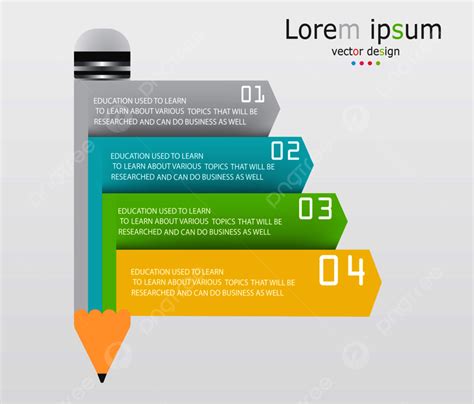 圖表商業和教育一步 4 步驟設計模板下載，設計範本素材在線下載