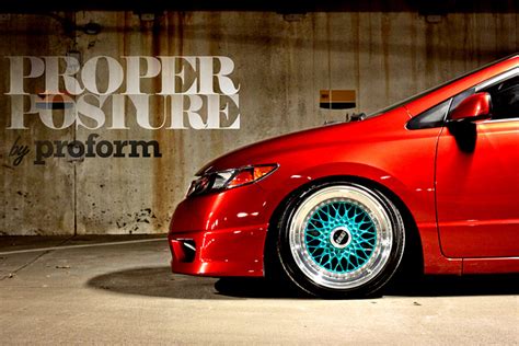 Red Honda Civic Si Coupe Fg2 On 17″ Blue Bbs Rs Bbs Rs Zone