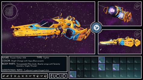 Frozen Father Vx4 Fighter Bright Orange With Aqua Blue Accents