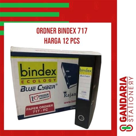 Jual Ordner Odner Bindex 717 Folio 1 Dus 12 Pcs Shopee Indonesia