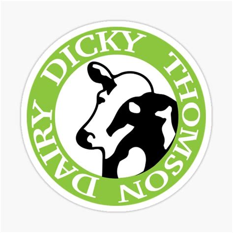 Dicky Thomson Dairy Sticker For Sale By Hamishwhitty Redbubble