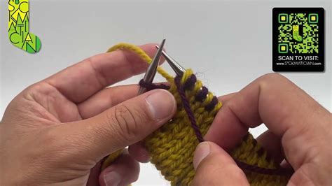 Slip Stitch Edges In Double Knitting — A Sockmatician Tutorial Youtube