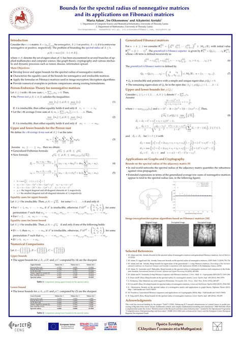 Pdf Bounds For The Spectral Radius Of Nonnegative Matrices And Its Applications On Fibonacci