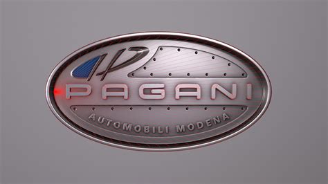3d Model Emblem Pagani Logo Vr Ar Low Poly Cgtrader