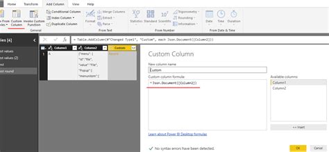 Solved Transforming Json String Embedded In Sql Table Microsoft