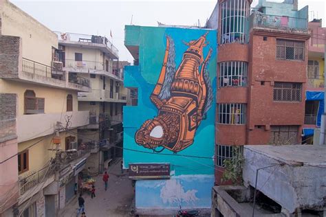 Artist Yantr India — At Shahpur Jat New Delhi Street Art