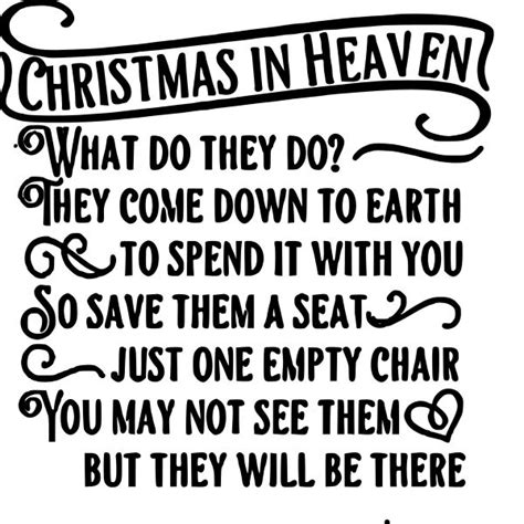 Printable Christmas In Heaven Poem Educational Printable Activities