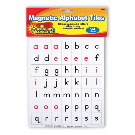 Magnetic Alphabet Tiles Pc 1421 Primary Concepts Inc Magnetic