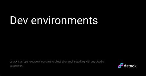 Dev Environments Dstack