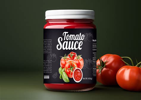 Tomato Sauce Label Design Behance