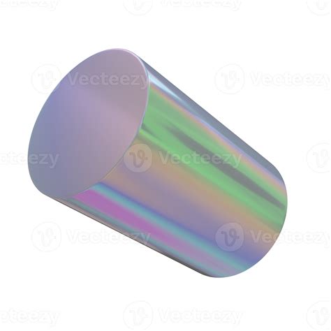 Holographic Geomatry Shapes Abstract Gradient Color Icon 40268926 Png