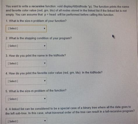 Solved You Want To Write A Recursive Function Void