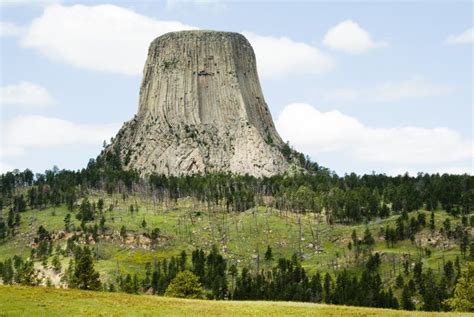 Devils Tower And Boulder Field Stock Image Image Of Field Travel
