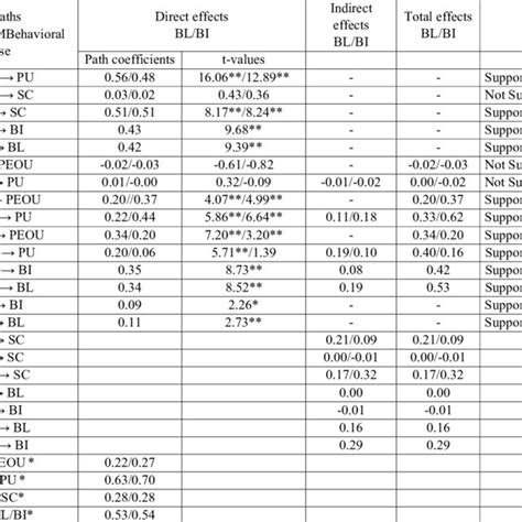 Structural Equation Model Analysis And Hypothesis Testing Results