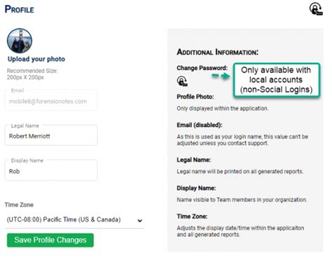Profile Forensic Notes