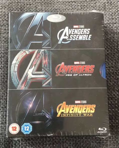 Avengers Assemble Age Of Ultron And Infinity War 3 Film Set Blu Ray