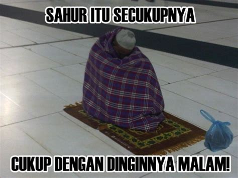 10 Meme 'sahur secukupnya' ini lucu abis, bikin puasamu makin cer