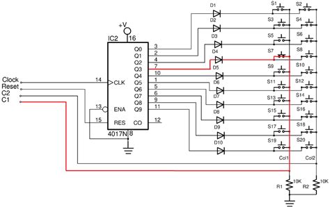 20 Key Keypad Project Closed Switch Computer Engineering Technical