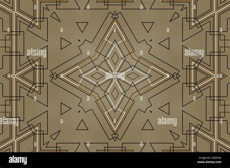 Abstract Tech Mechanism Background Digital Geometric Tech Elements Connecting Parts Linear