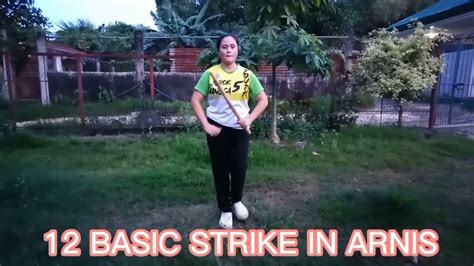 12 Basic Strike In Arnis Youtube