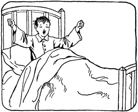 Boy Waking Up Clipart Etc