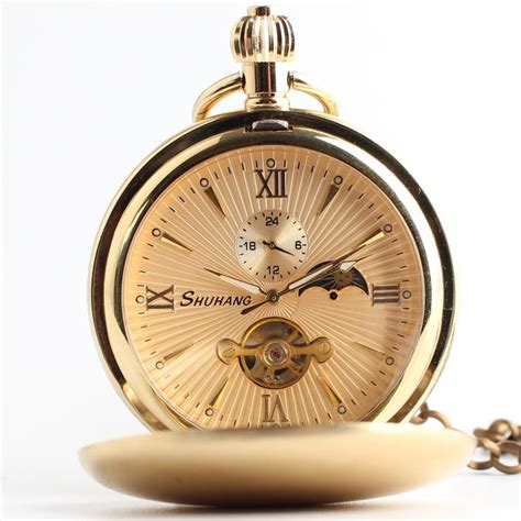 Sailor Moon Pocket Watch Gold Plated Chronograph Guangzhou Lemon