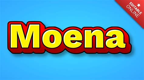 Moena Yellow And Red Superhero Text Effect Generator