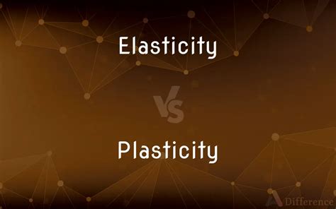 Elasticity Vs Plasticity — Whats The Difference