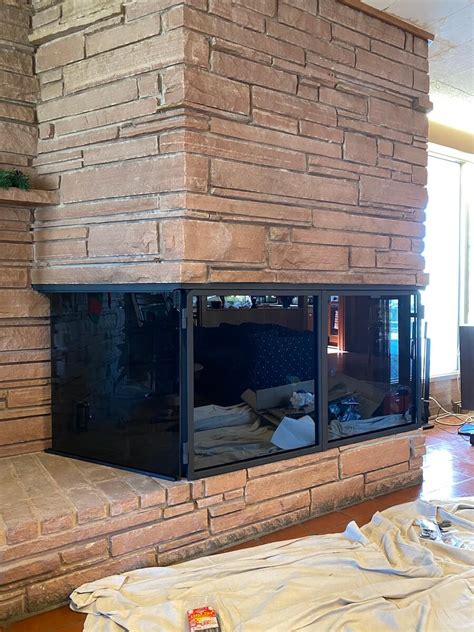 Custom Doors For Masonry Fireplace Certified Fireplace And Chimney