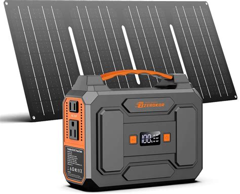 Portable Power Station With Foldable 40w Solar Panel 100w Solar