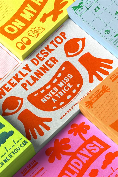 Weekly Planner Lilac Giant A3 Desktop Notepad Love Yarn