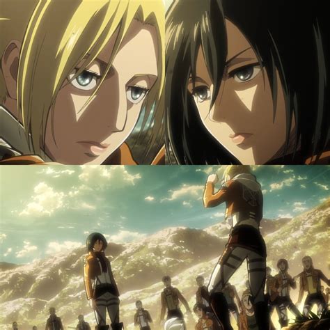Attack On Titan Annie Vs Mikasa