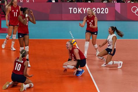 Us Beats Brazil To Win 1st Olympic Women Volleyball Gold The