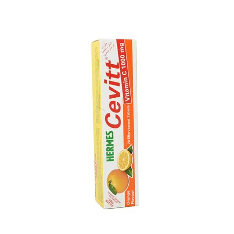 Hermes Cevitt Vit C Orange Effervescent Tab 20s Dermame